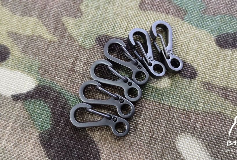 Metal mini snap hook for keyring or paracord - BaribalPoland