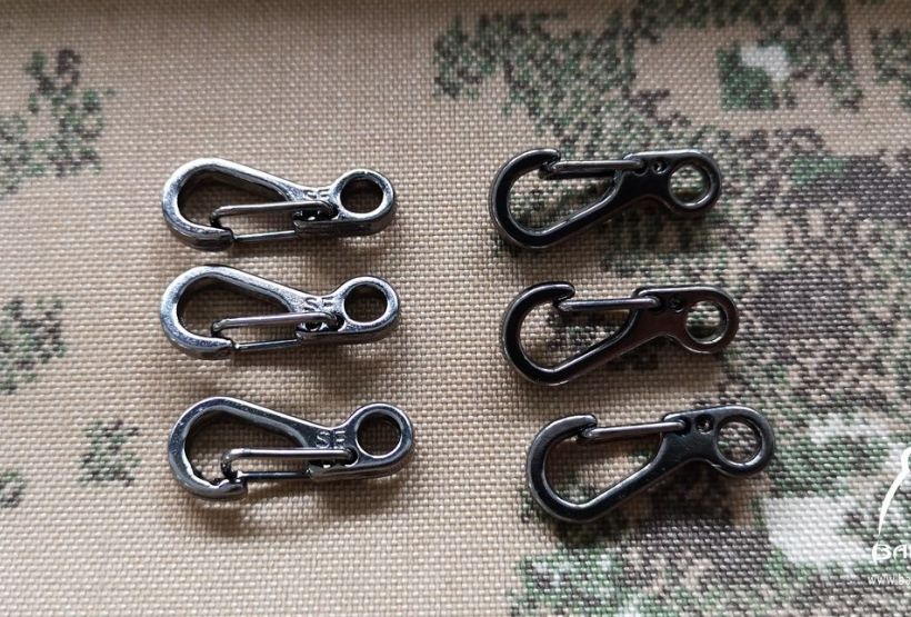 Metal mini snap hook for keyring or paracord - BaribalPoland
