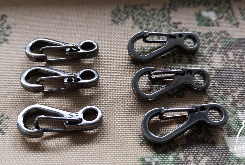 Metal mini snap hook for keyring or paracord - BaribalPoland