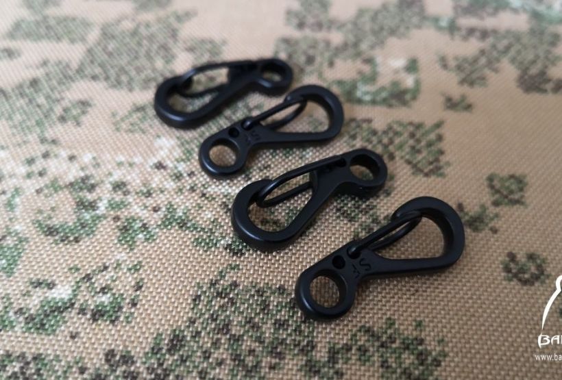 Metal mini snap hook for keyring or paracord - BaribalPoland